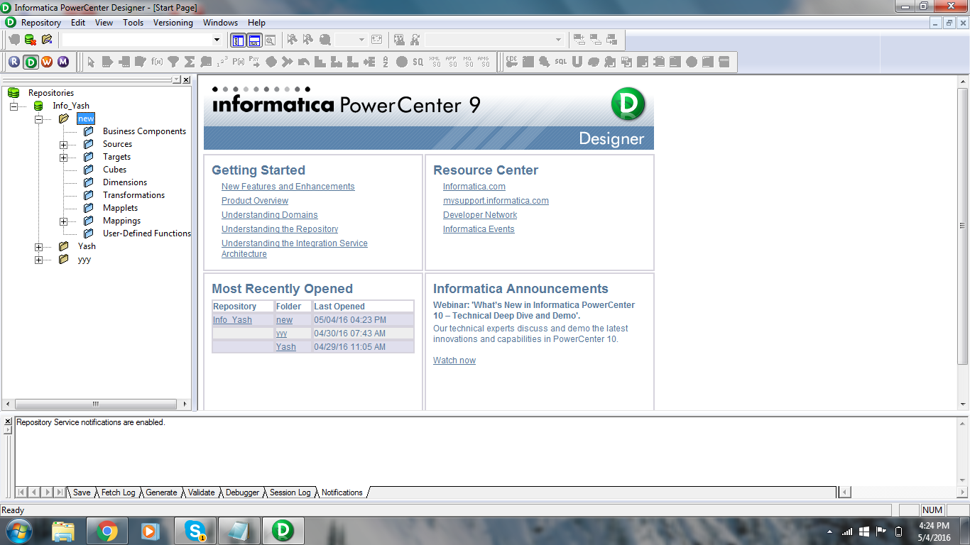 Create Basic Mapping And Workflow In Informatica Using Table