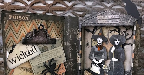Stamptramp: Something Wicked Halloween Shadow Box