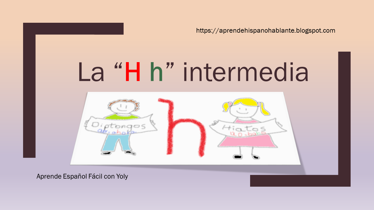 APRENDE ESPAÑOL FÁCIL: La letra hache "h" intermedia