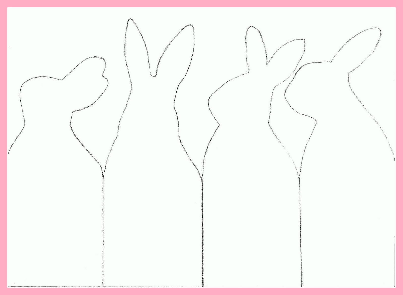 Crafty Sisters: Bunny Silhouette Pattern