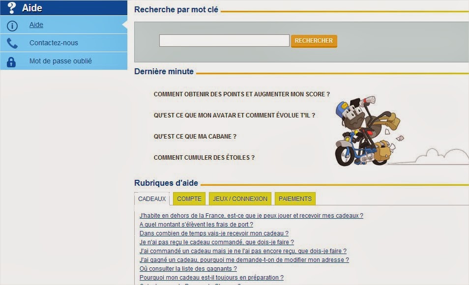 Les jeux flash gratuits de Prizee: La rubrique AIDE de Prizee répond à ...