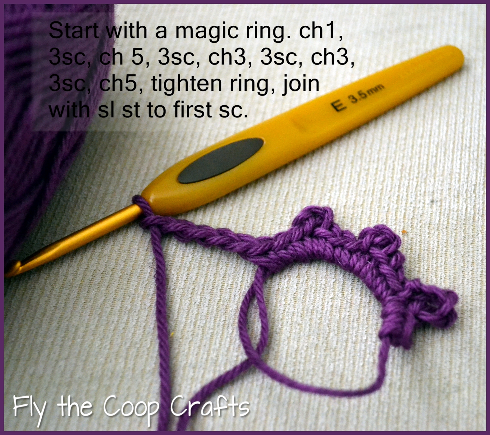 Fly the Coop Crafts: Flutterby Butterfly - a crochet photo tutorial