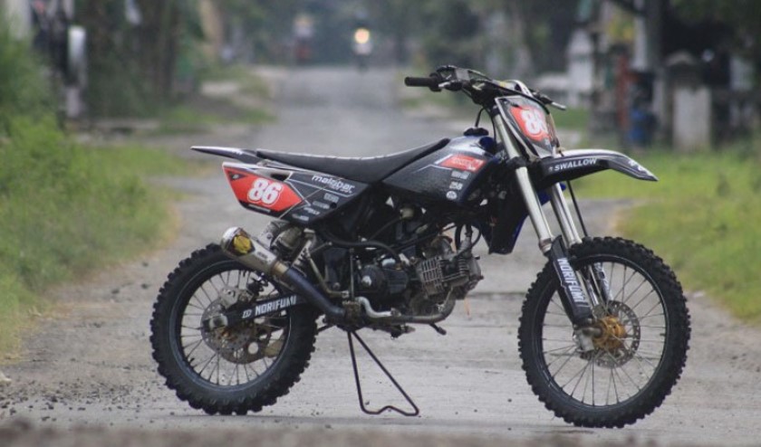 25 Foto gambar modifikasi motor bebek jadi trail serta biaya bengkel ...