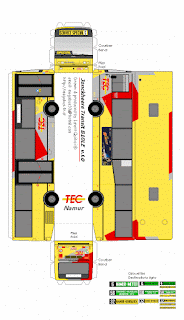 SP. Papel Modelismo: PaperCraft - Autobus Jonckheere Transit B10LE