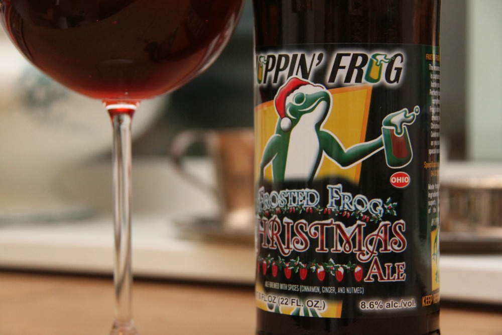 Öl för en lekman: Hoppin' Frog Frosted Frog Christmas Ale