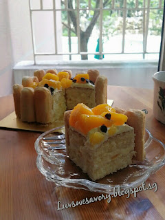 Luvswesavory: Mini Mango Charlotte Cakes