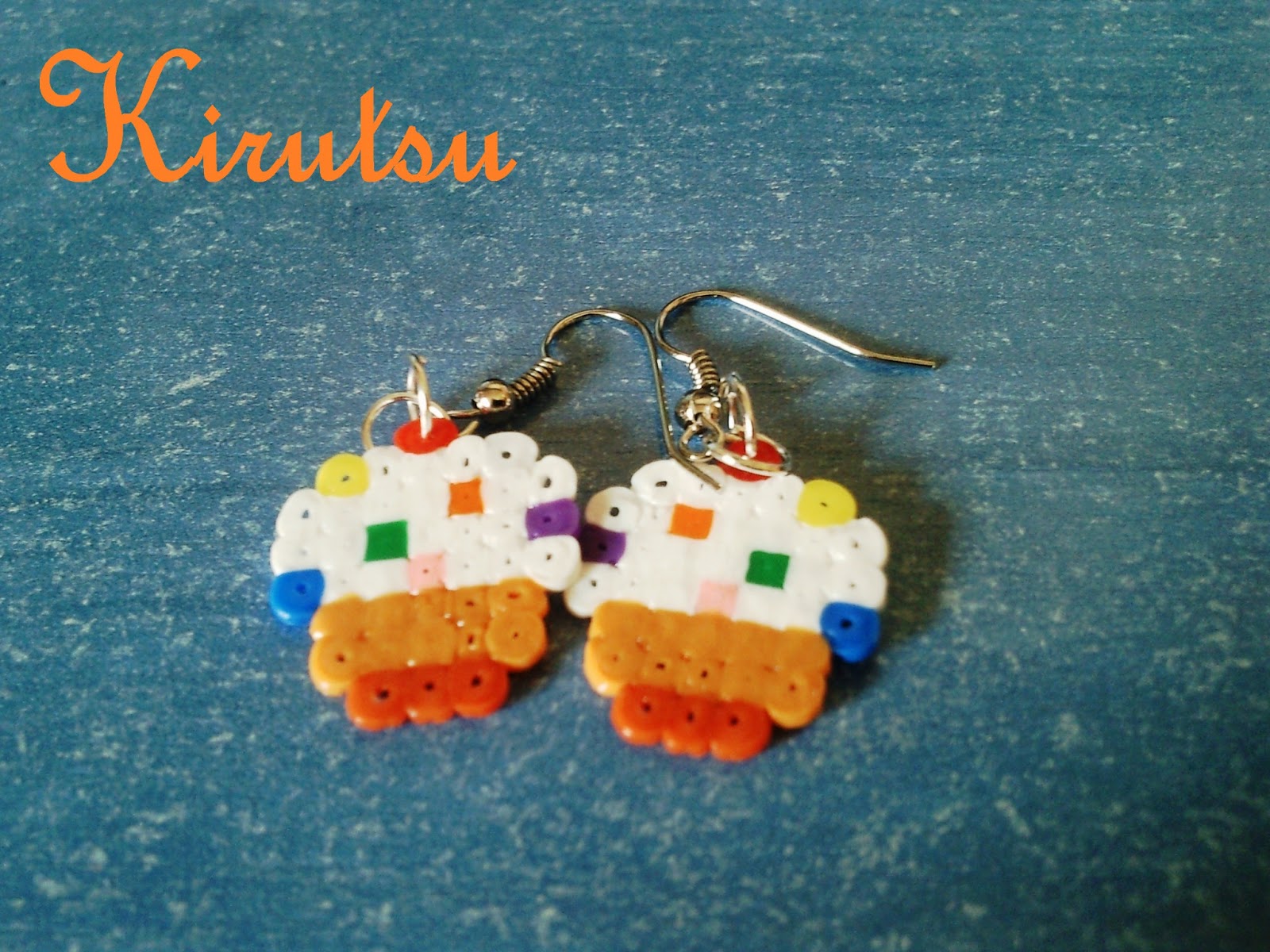 Kirutsu Hama Beads :): ¡Pendientes de helado! :D