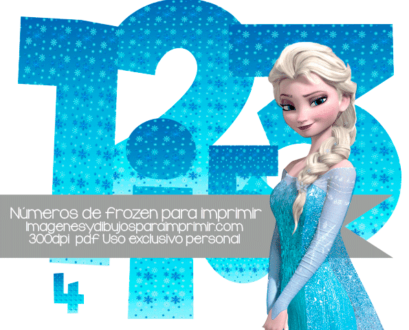 Numeros de frozen para imprimir-Colorear dibujos,letras, Actividades ...
