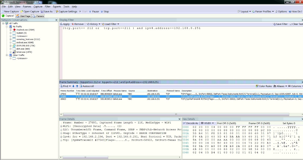 網路工具(軟硬體): Microsoft Network Monitor(netmon)