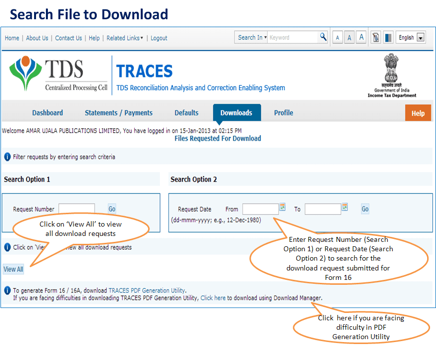PASSWORD TO OPEN CONSOLIDATED FVU FILE DOWNLOADED FROM TDSCPC.GOV.IN ...