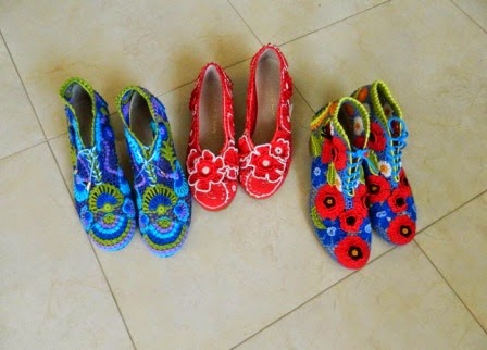 Irina: Freeform Crochet shoes.