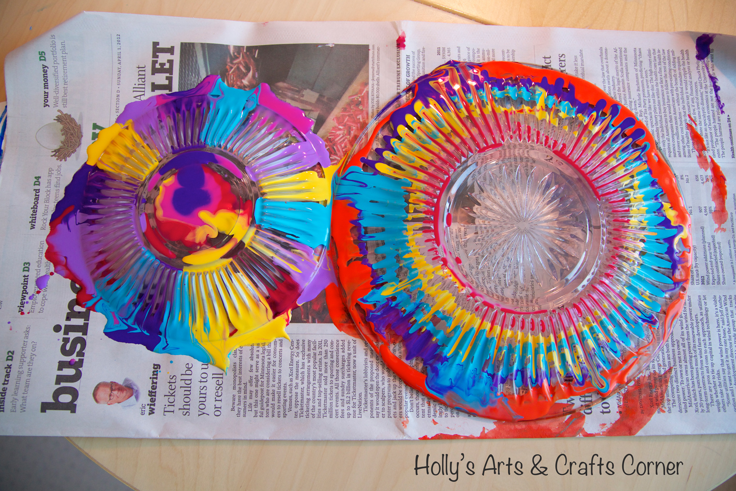 Holly's Arts and Crafts Corner: Craft Project: Handpainted Garden Art