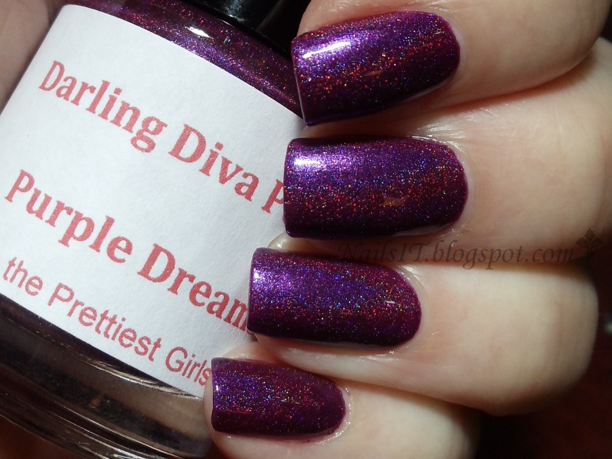 NailsIT: A England Galahad and Darling Diva Purple Dreams