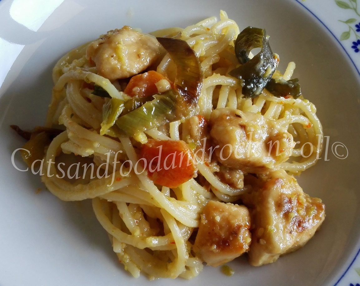 Spaghetti con pollo al pesto di lime | Ricetta ed ingredienti dei ...
