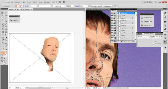 Retratos vectorizados