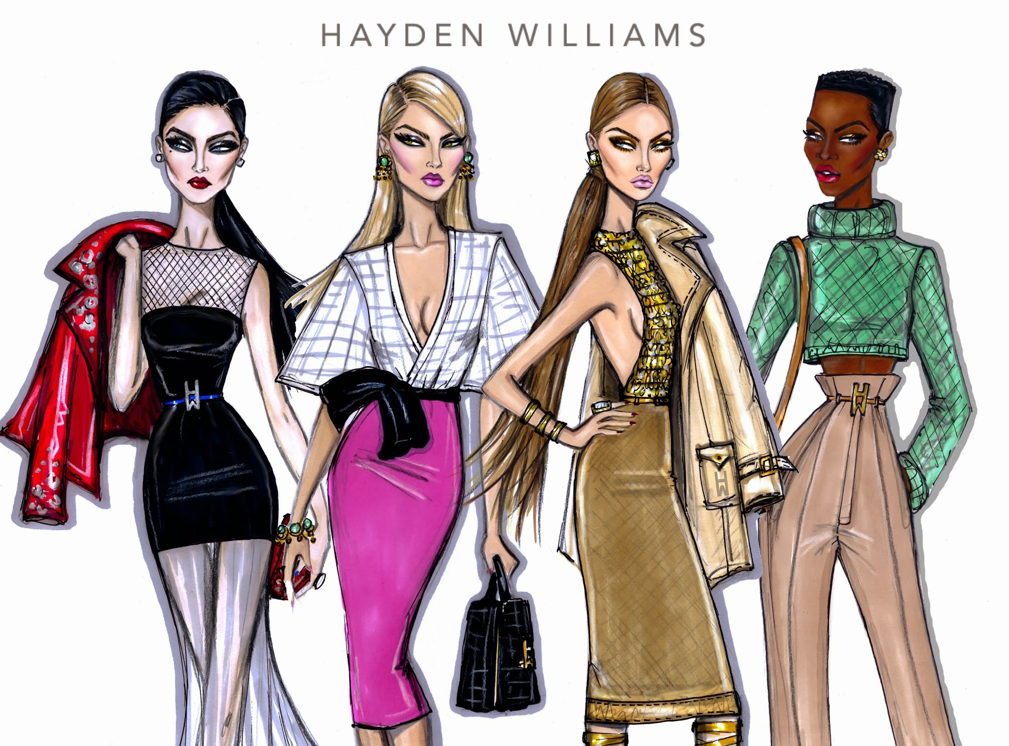 Hayden Williams Fashion Illustrations: Hayden Williams 2014