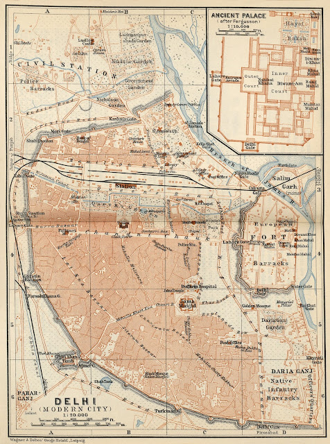 Mapping Resources For India: Baedeker's Maps 1914
