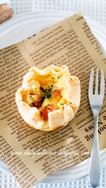 dailydelicious: Mini Quiche: Quick and easy savoury treat!