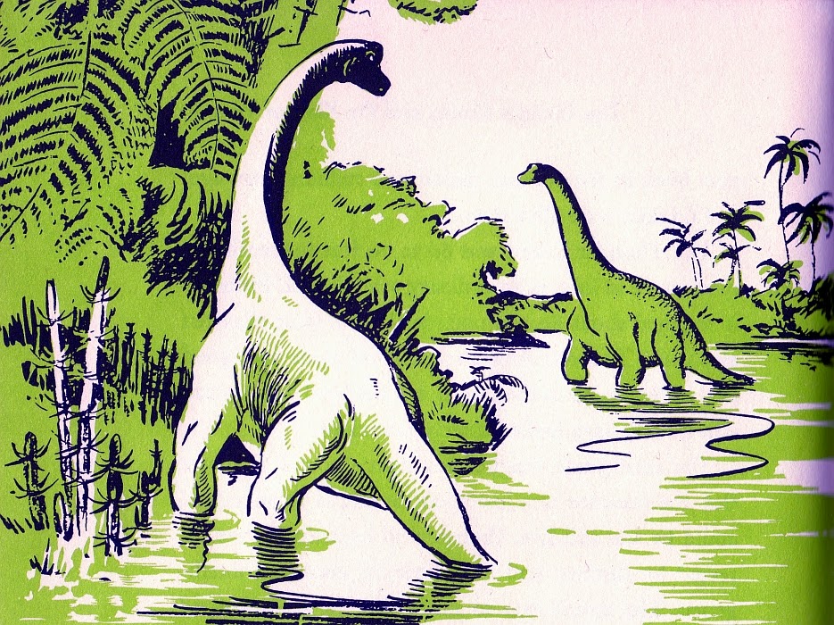 Love in the Time of Chasmosaurs: Vintage Dinosaur Art: All About ...