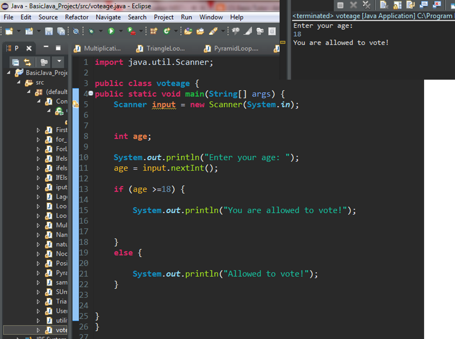 CS Basic Tutor : Activities for students: Java Programming Activities for Students: Conditional ...