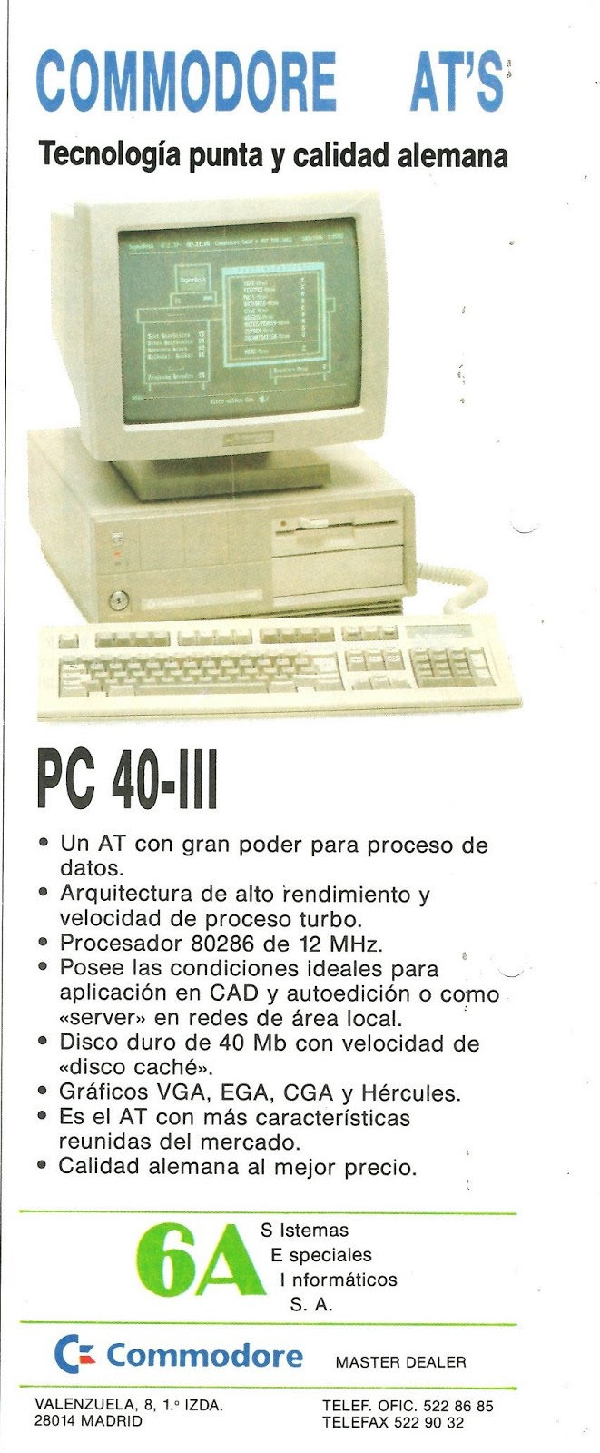 Informatica Viejuna: Commodore PC-40