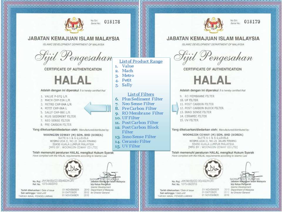 Coway for better life Ever: Coway : HALAL Products