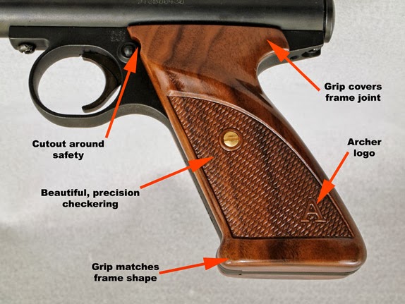 Archer on Airguns: New Custom Wood Pistol Grips for Crosman 2240 and ...