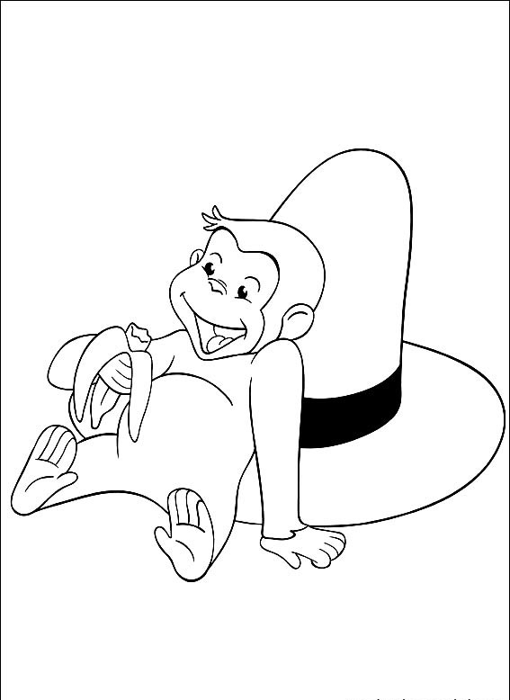 Baú da Web: Desenho do George o Curioso para Colorir