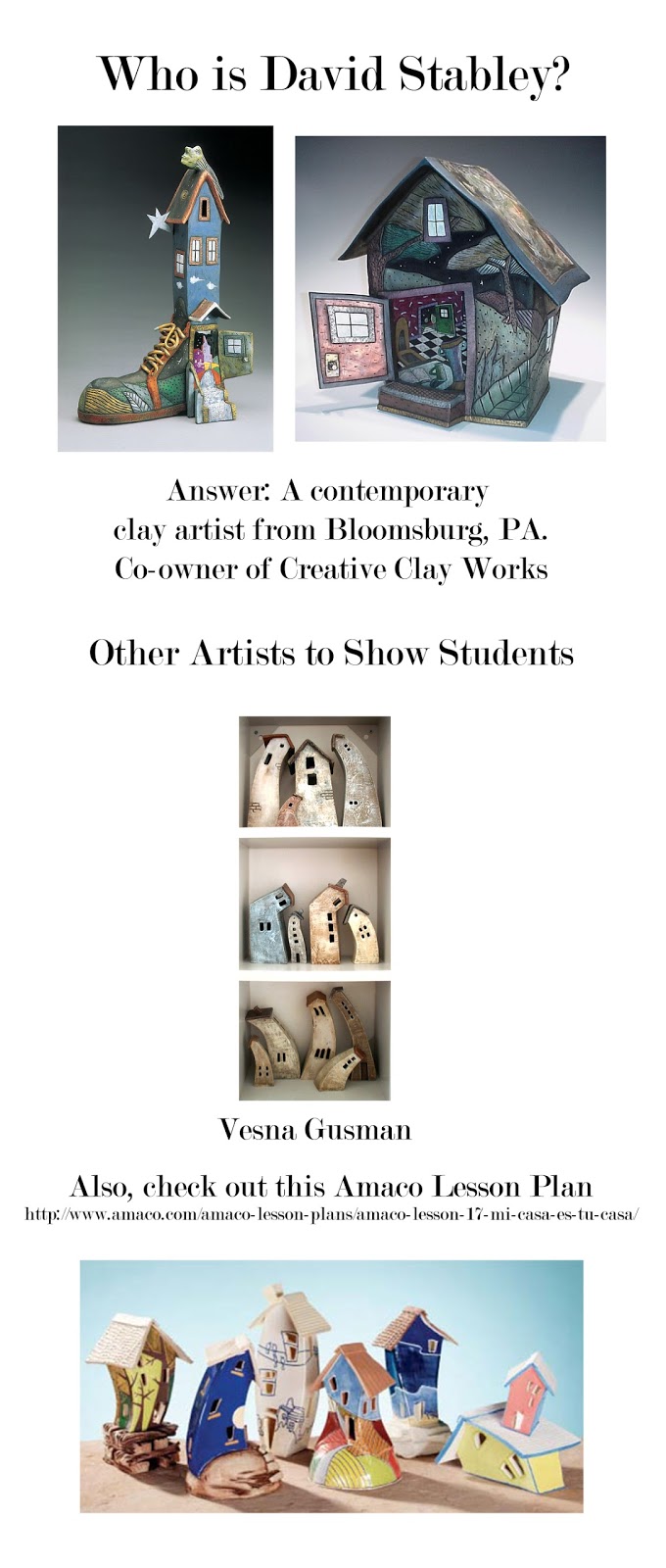 Ceramics-Mrs. Cream: Houses Inspired by David Stabley