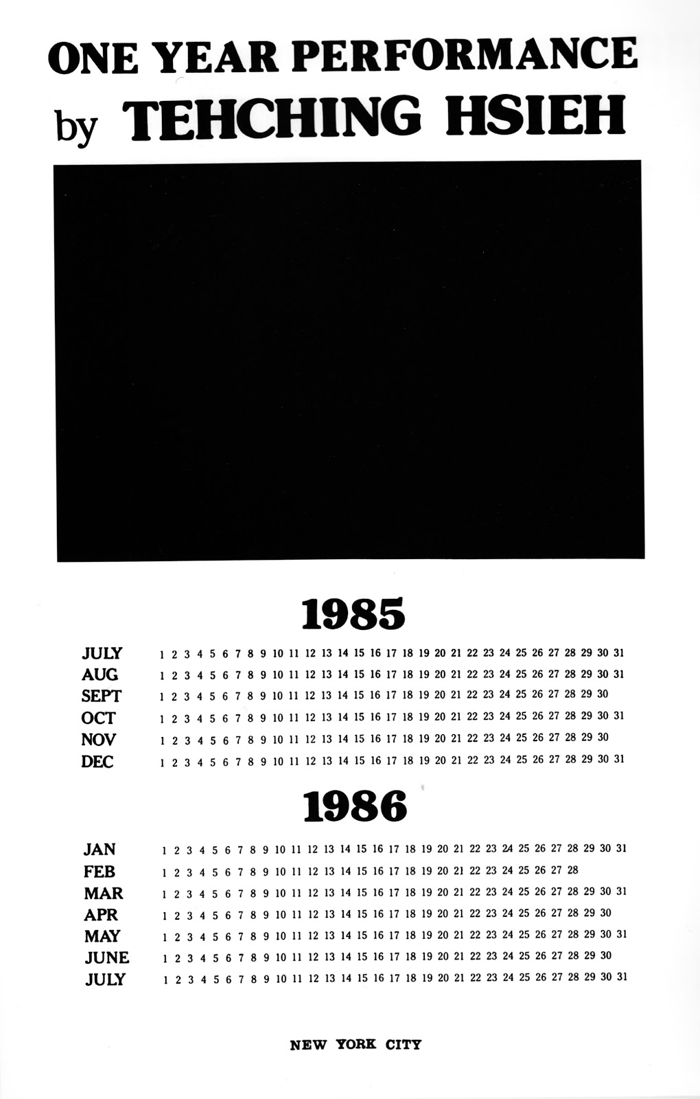 THE SINGLE ROAD: Tehching Hsieh, Allan Kaprow, and 'lifelike art'
