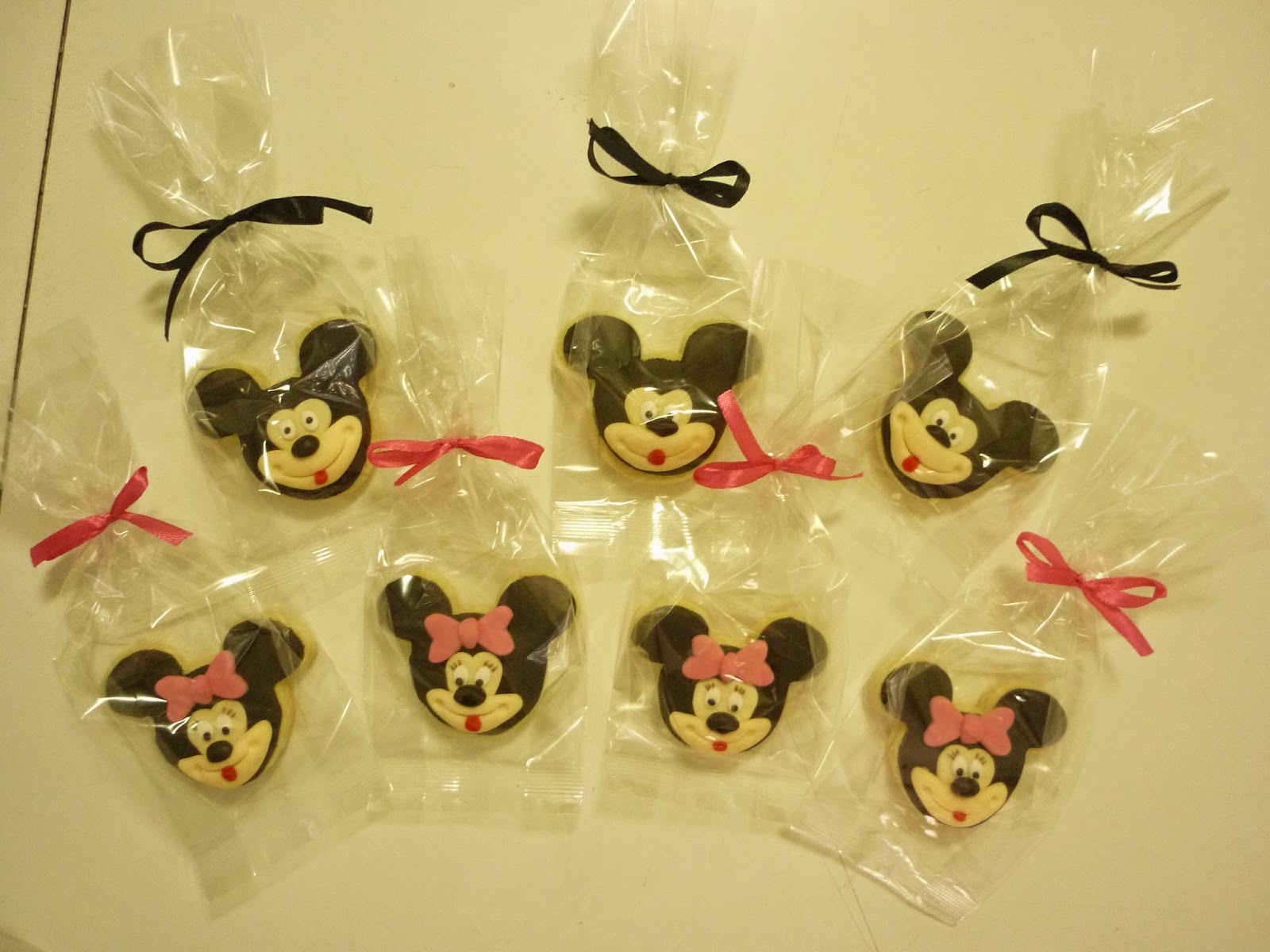 IdeiasDocinhas: Bolachas Minnie e Mickey embaladas