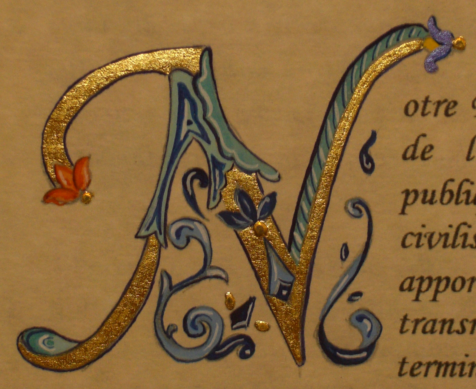 L'art en Lumière: Lettrines