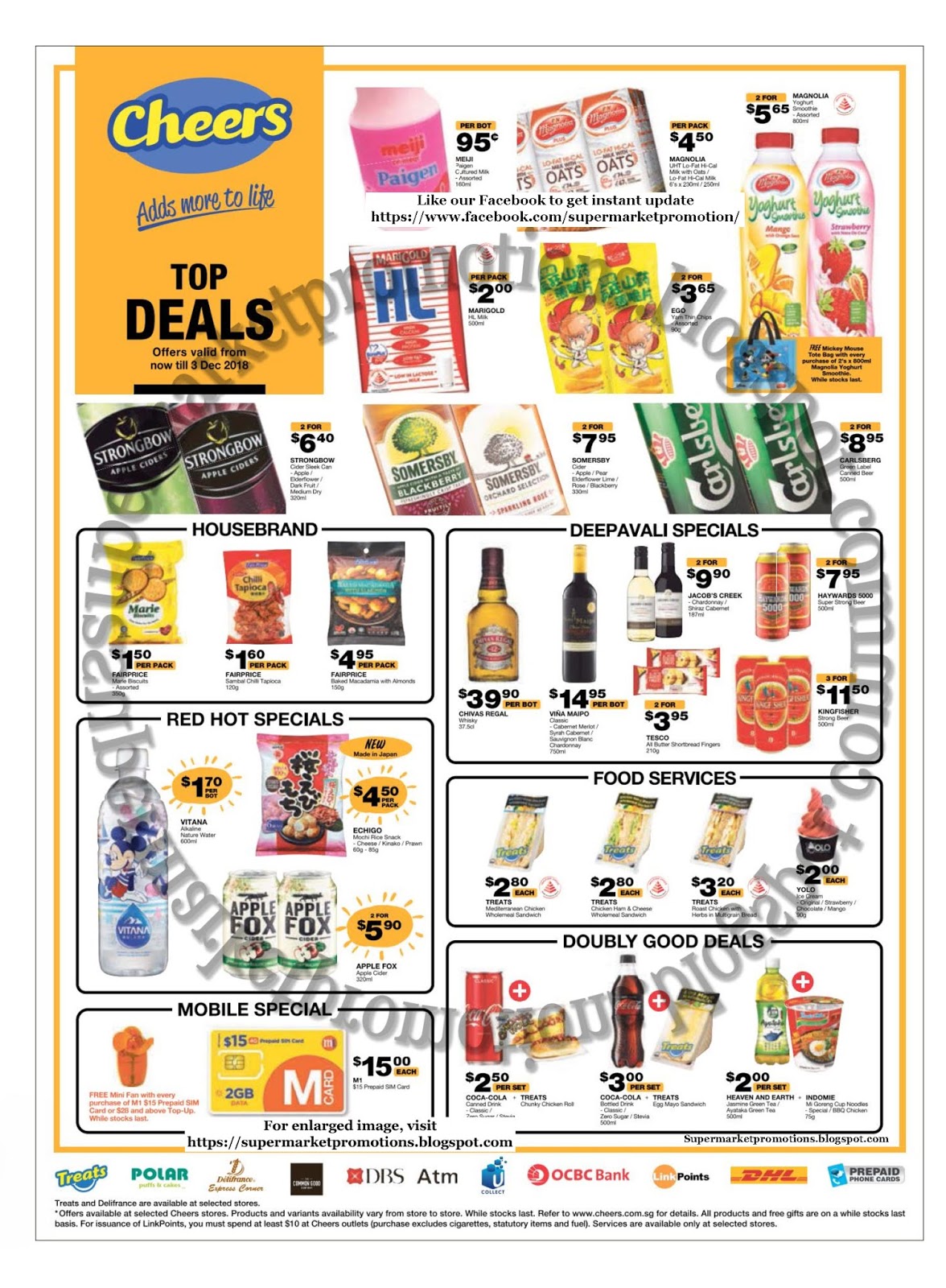 Cheers Top Deals Promotion 07 November - 03 December 2018 ~ Supermarket ...
