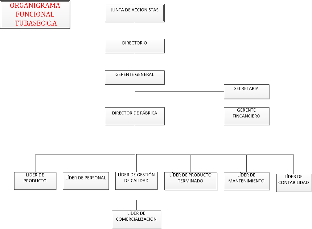 Tubasec C.A.: ESTRUCTURA