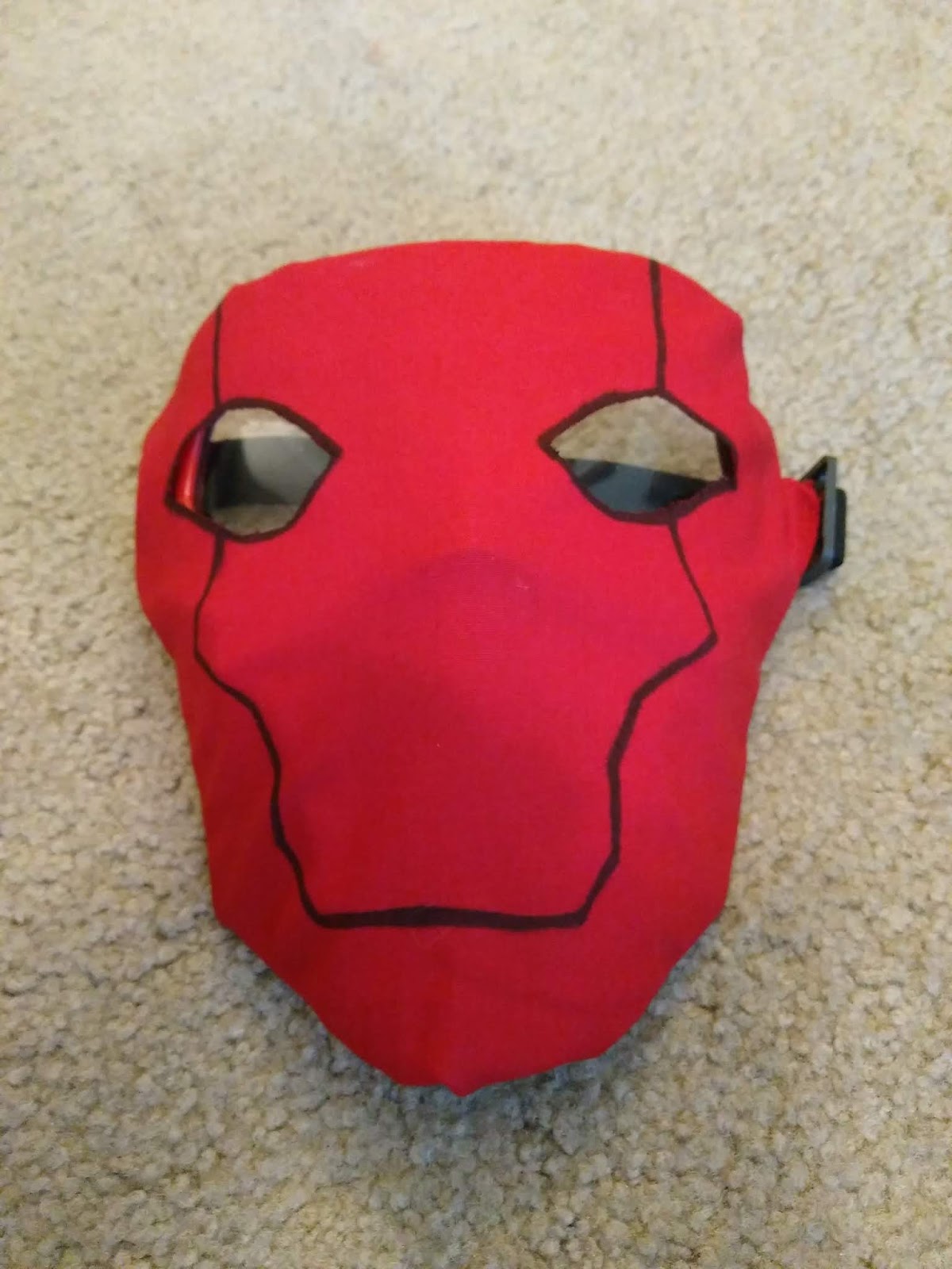 How to make a quick Red Hood mask
