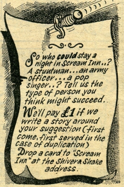 *KAZOOP !!: A LOOK AT SHIVER & SHAKE STRIPS: SCREAM INN