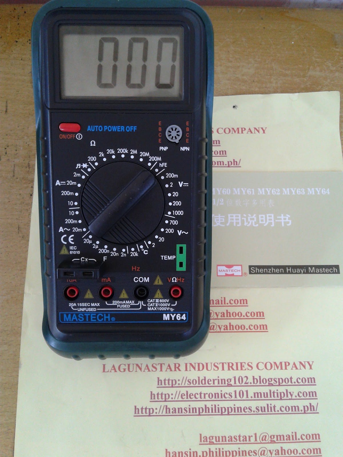 Soldering, Anti-Static, ThermoMeters Philippines: DIGITAL MULTIMETER ...