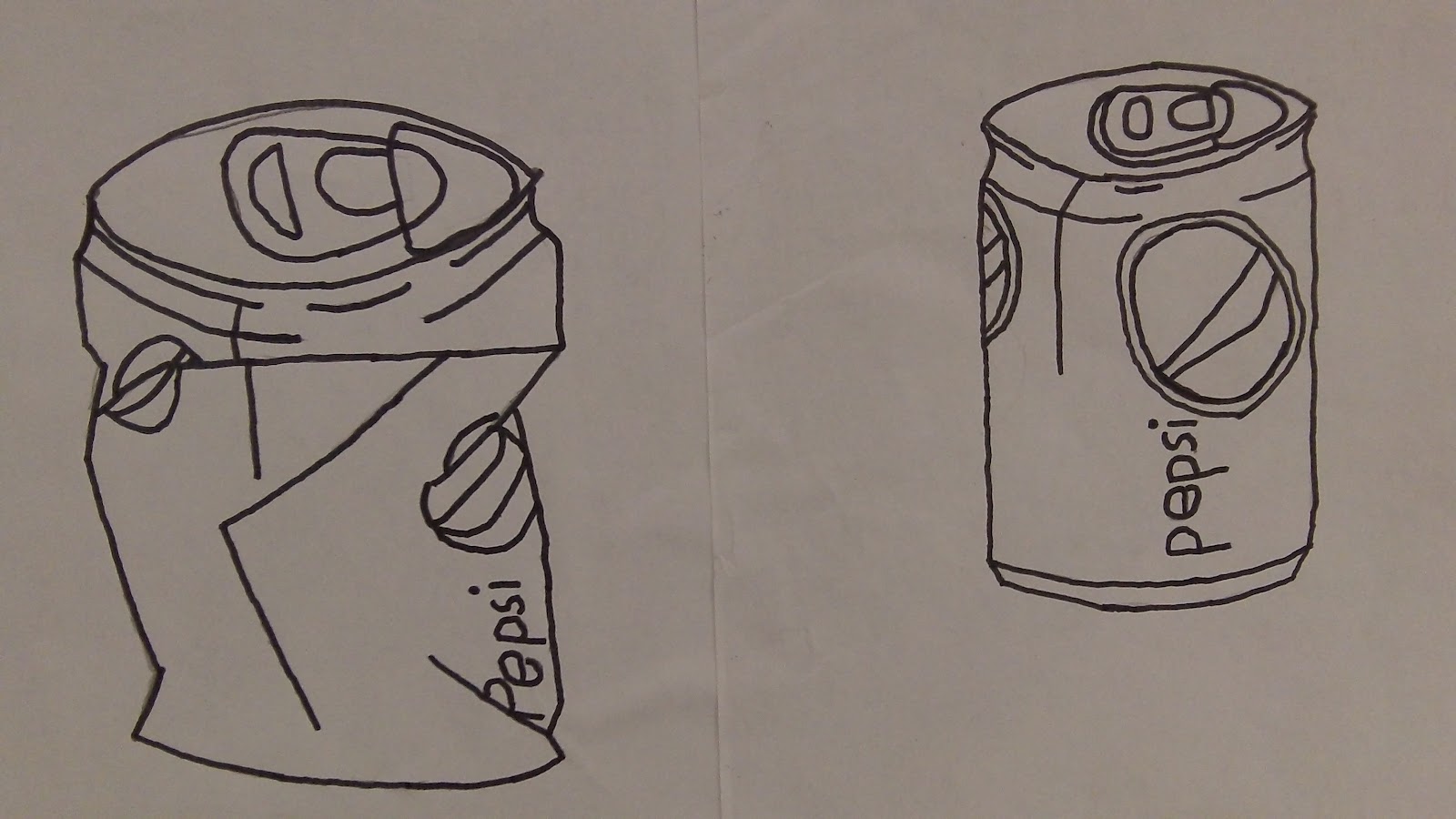 david art 1: pop can drawing