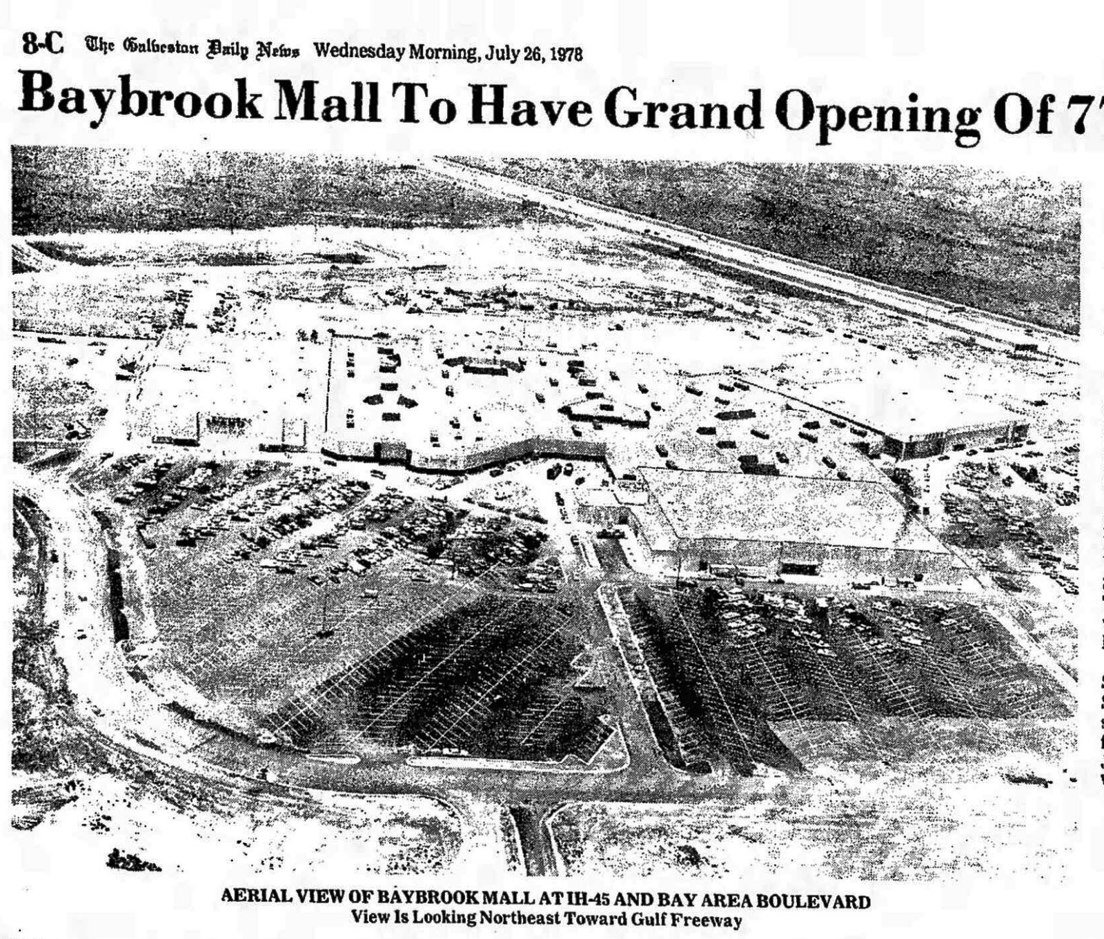 South Belt Houston Digital History Archive: July 1978 Baybrook Mall Opens