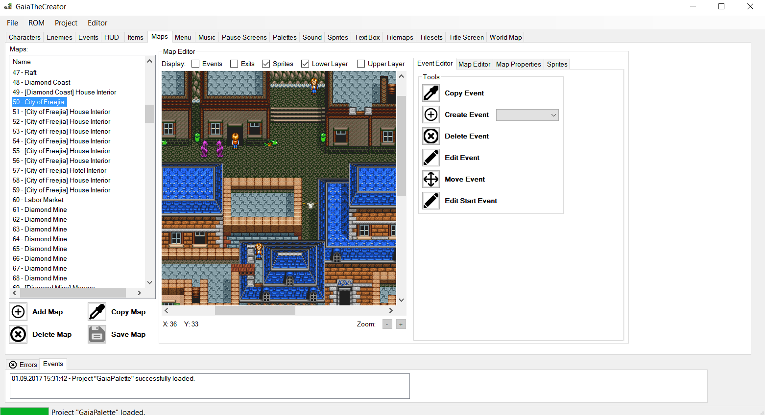 GaiaTheCreator: Map Sprites