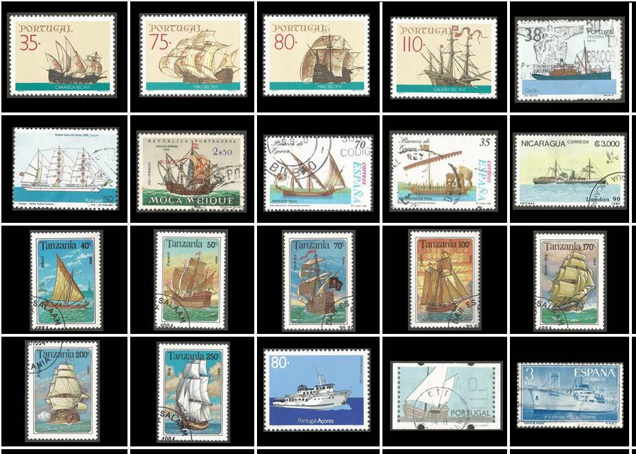 Stamps: Stamps, series: Boats