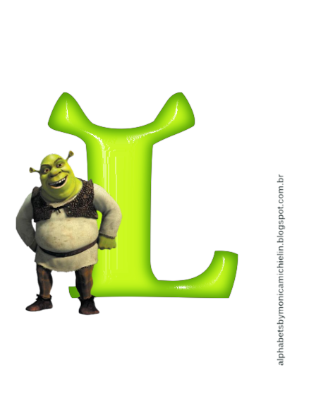 M. Michielin Alphabets: ALFABETO #SHREK (SHREK ALPHABETO PNG )