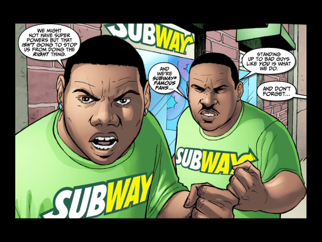 Justice League Subway Art