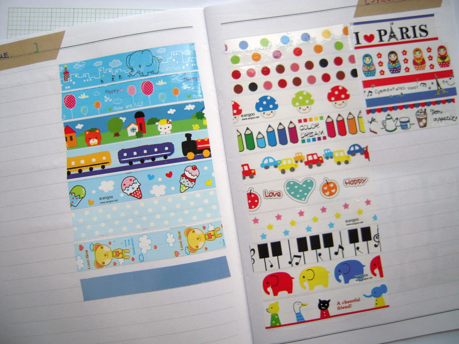 { D r e a m C a t c h e r }: { What I MAde - Deco Tape Swatch Notebook ...