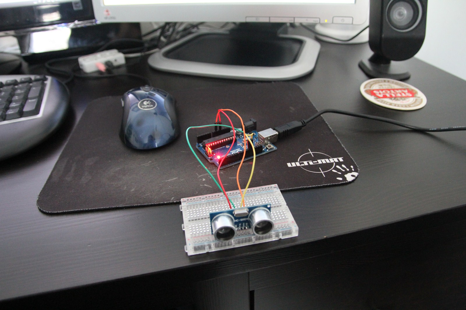Arduino blog by Niki Ahlskog: hc-sr04 ultrasonic sensor, with 4 legs ...