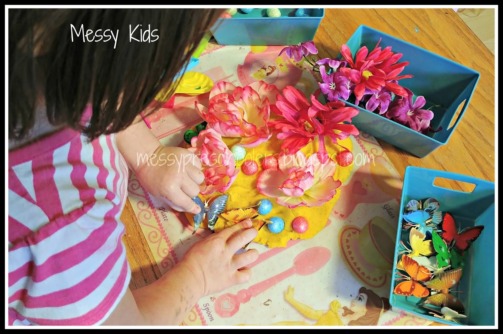 Messy Kids: Spring Play Dough: An Invitation to Play