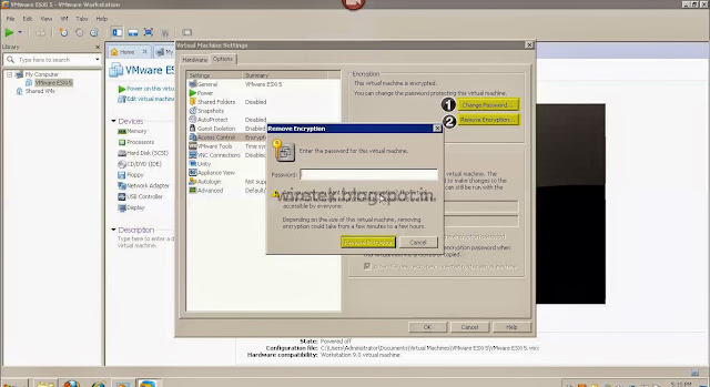 Encrypting virtual machines in VMware Workstation 9.x