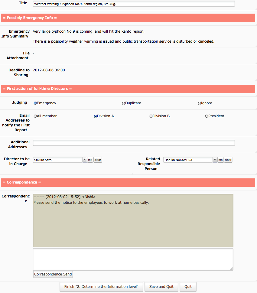 Workflow Sample: Appropriate Concurrent Processing to Sharing Failure ...