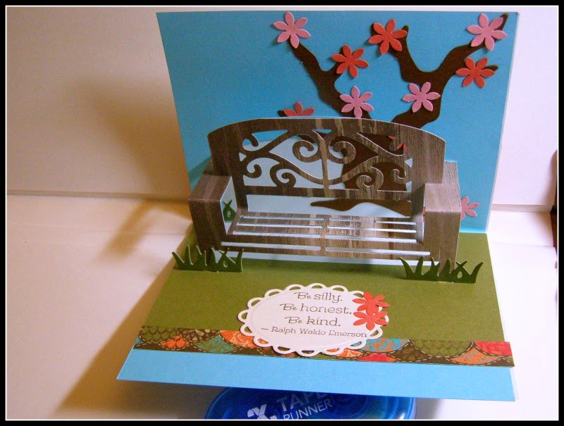 Scrap Happy With Brenda: Garden Bench pop up card Using Stella and ...