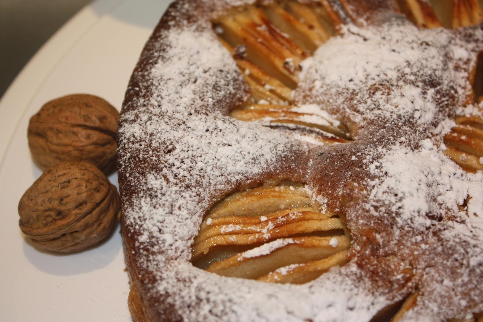 Pastís de poma amb nous